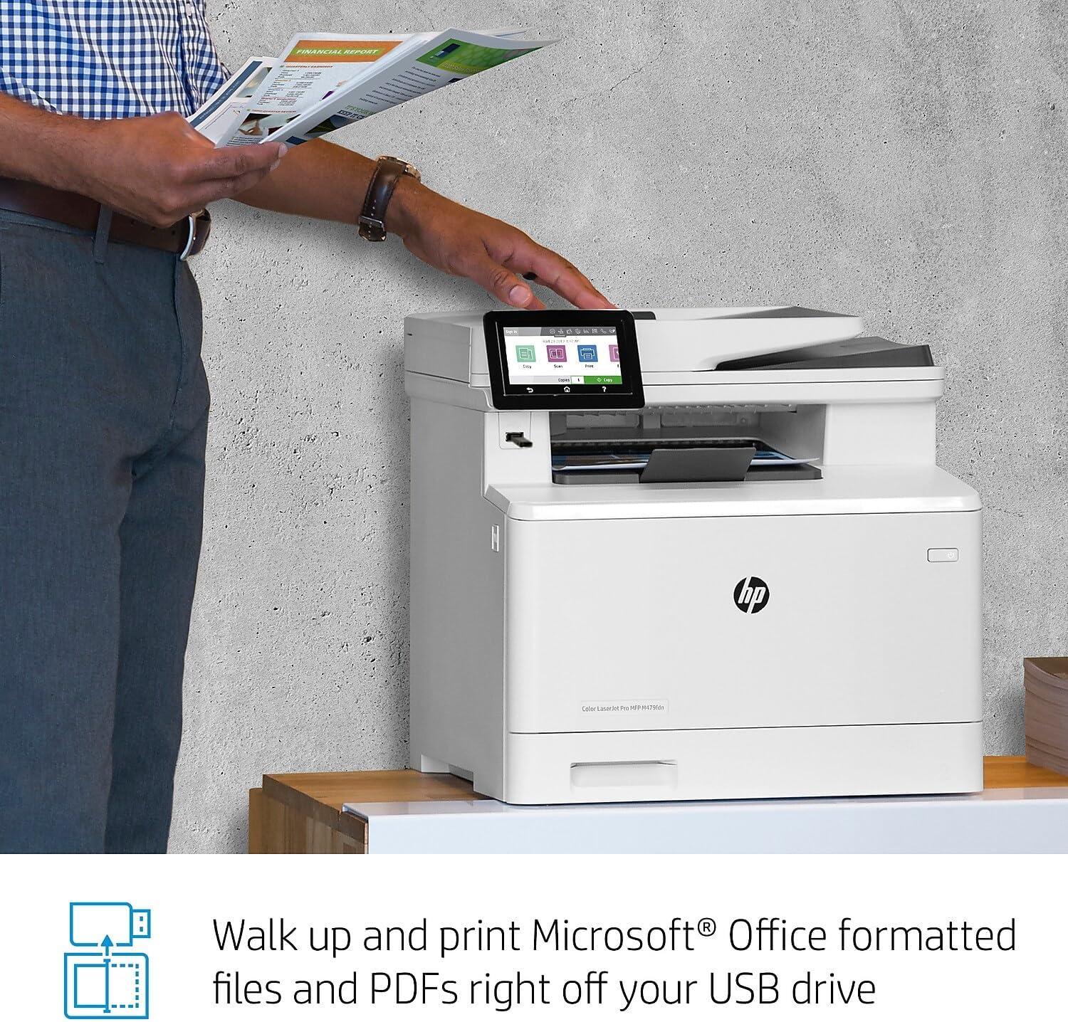 HP Color LaserJet Pro M479fdn Imprimante Laser tout en un couleur ...